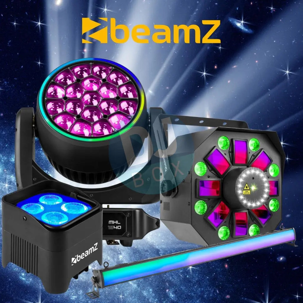Beamz lighting for Mobile DJs, bars, venues and installations